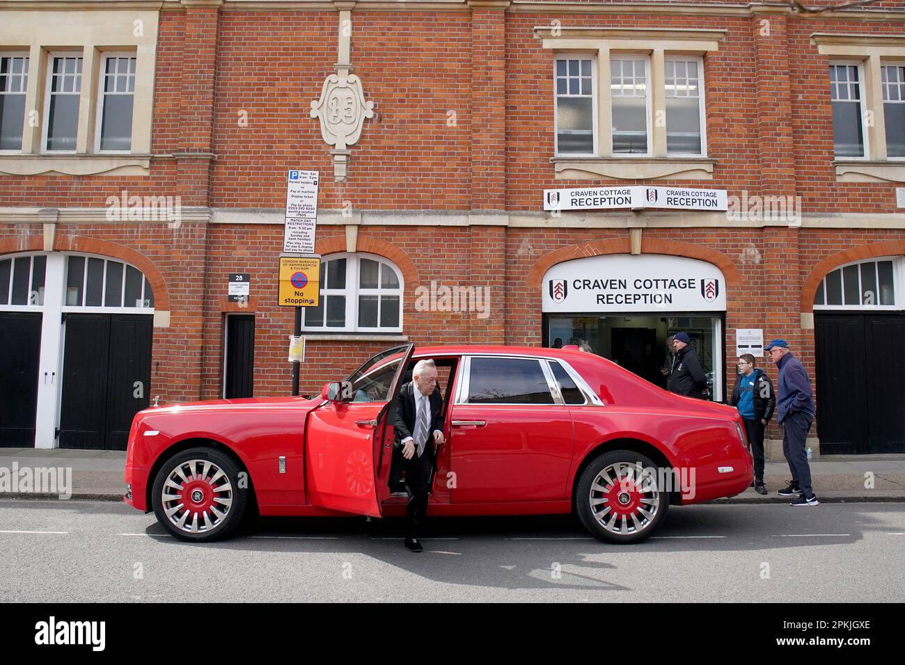 West Ham United owner, David Sullivan, arrives ahead of the Premier ...