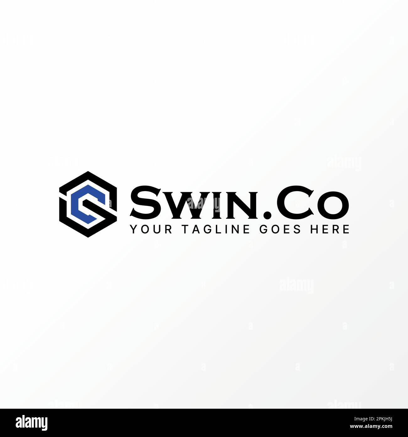 Logo design graphic concept creative abstract premium free vector stock letter SC or CS font on ...