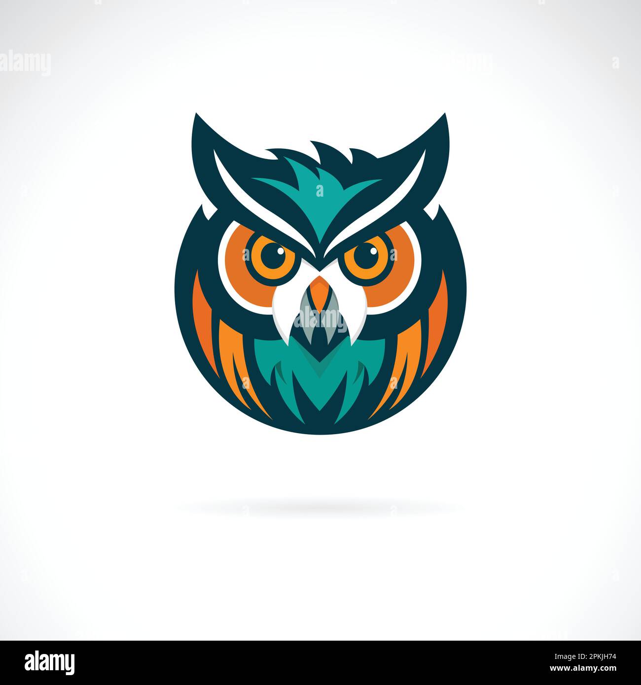 Vector of an owl design on white background. Easy editable layered ...