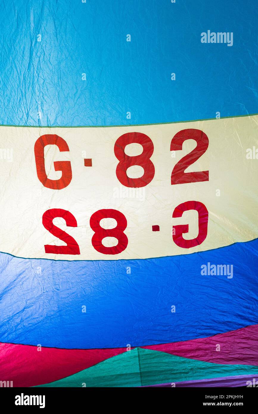 A yachts sail hangs from above the 'boot' on January 20, 2018 in ...