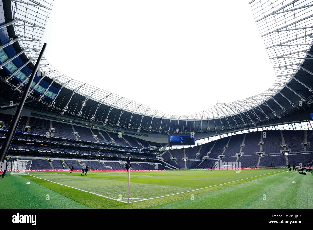 A general view of the pitch and stands ahead of the Premier League ...