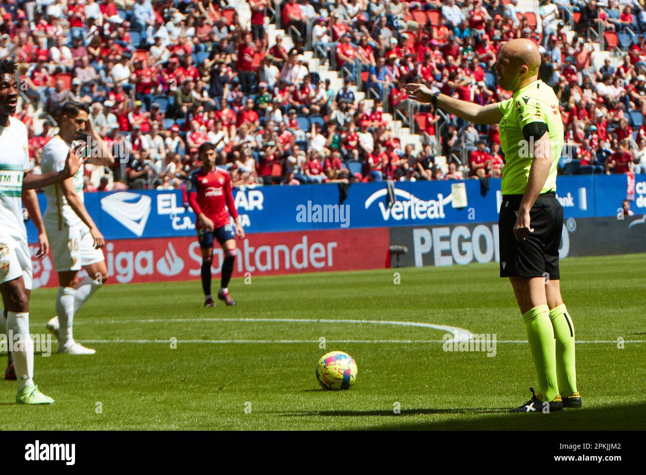 Pamplona, Spain. 8th Apr. 2023. Sports. Football/Soccer.Pablo Gonzalez ...
