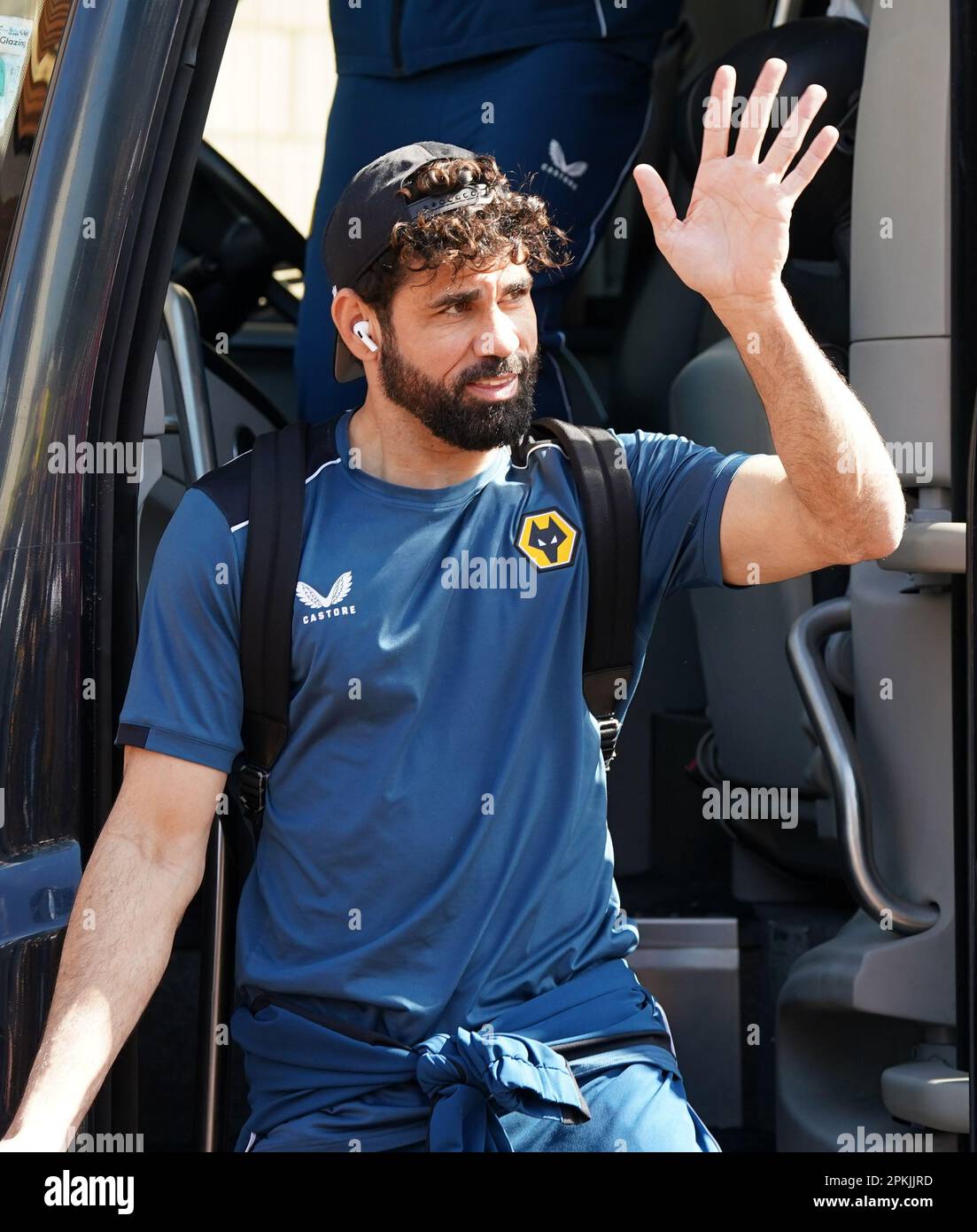 Wolverhampton Wanderers' Diego Costa arrives for the Premier League ...