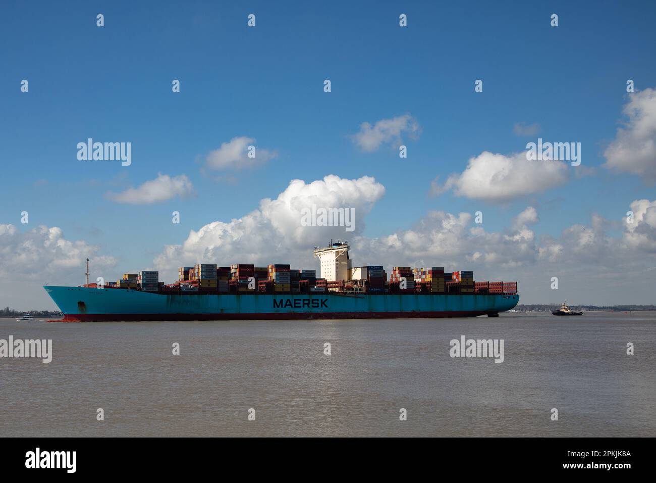 Emma Mærsk container ship Stock Photo - Alamy