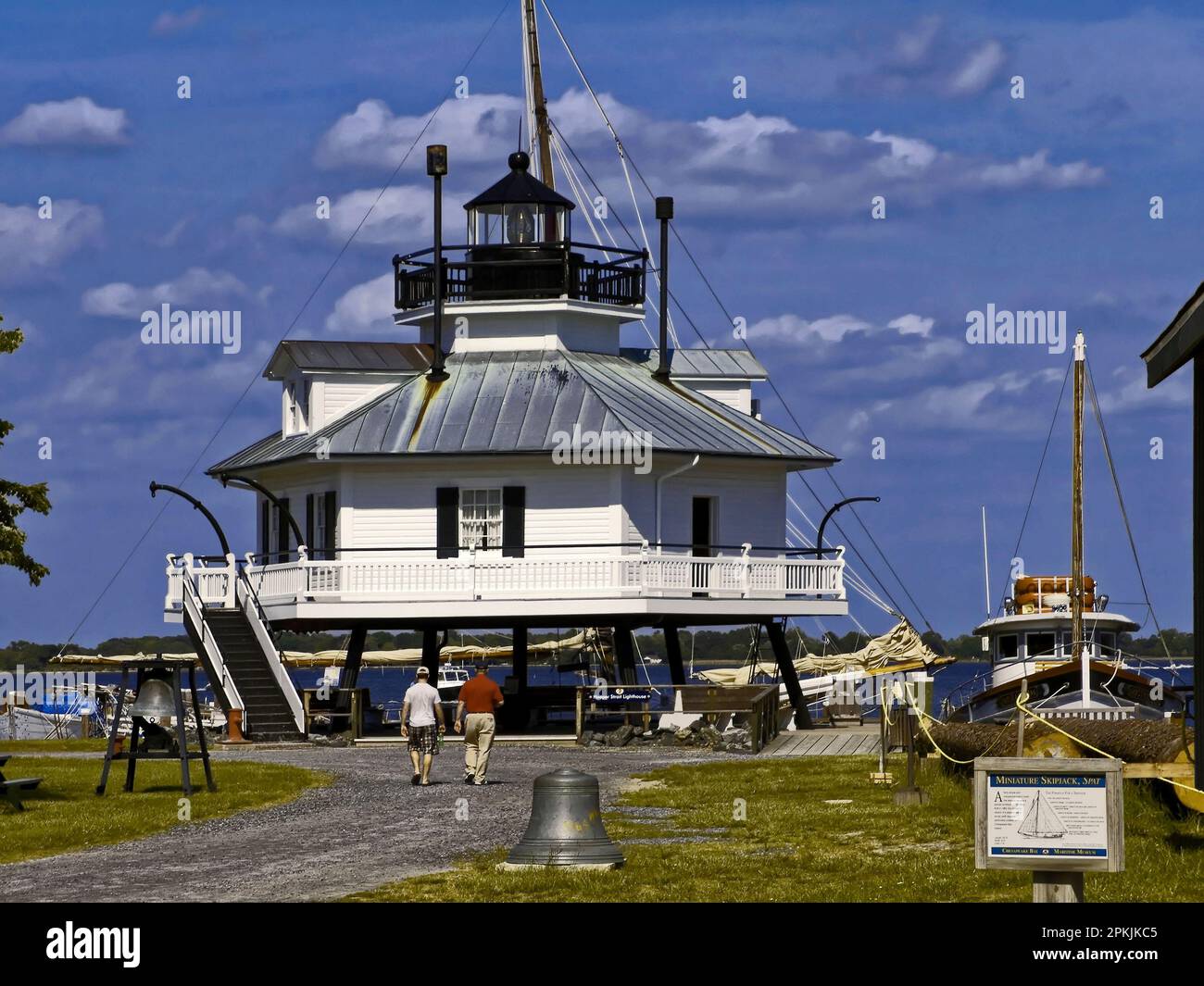Hooper Strait Lighthouse; 1879, square screwpile design, historic, aid ...