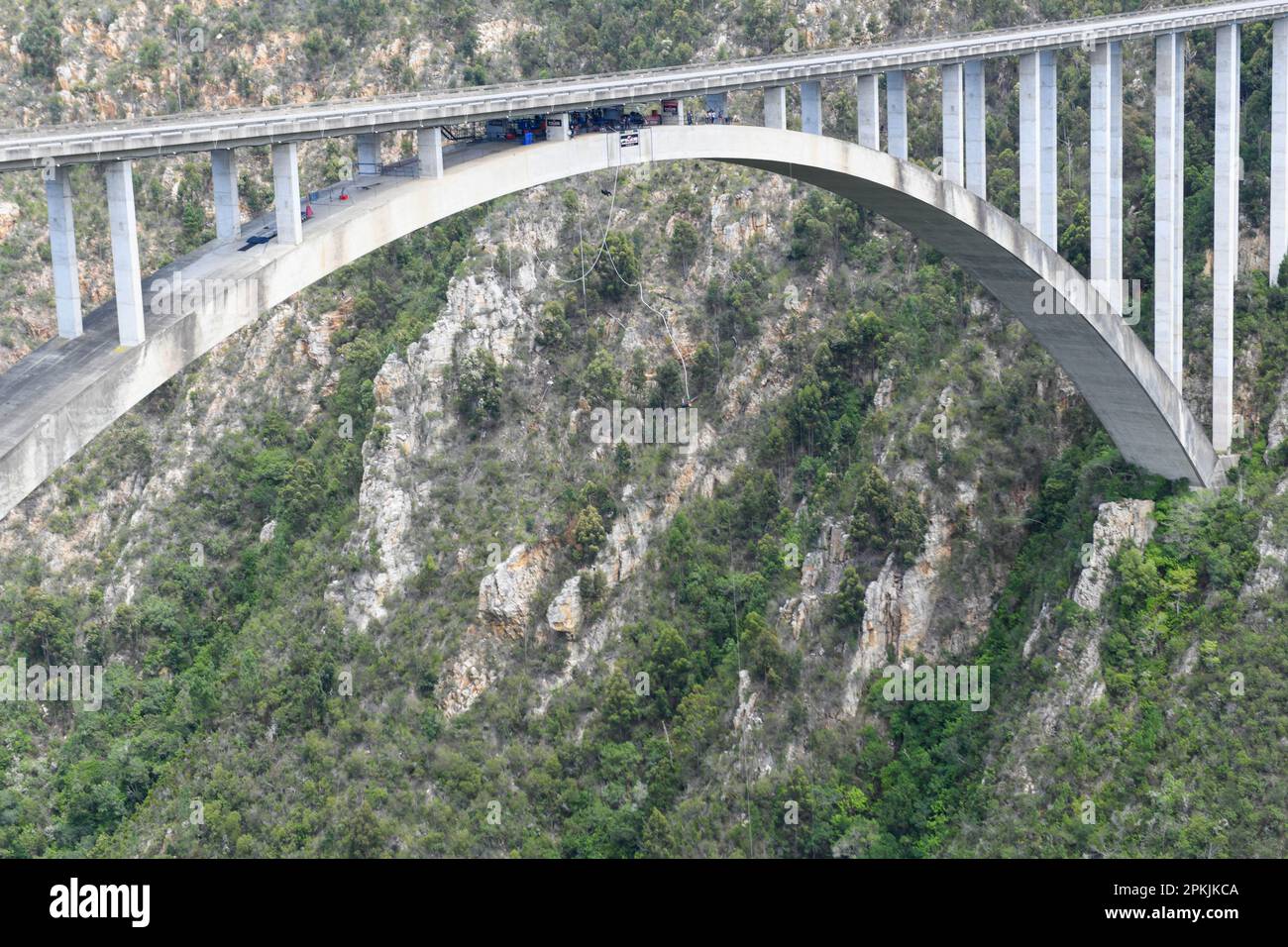 Bungee jumping at Bloukrans bridge on South Africa Stock Photo - Alamy