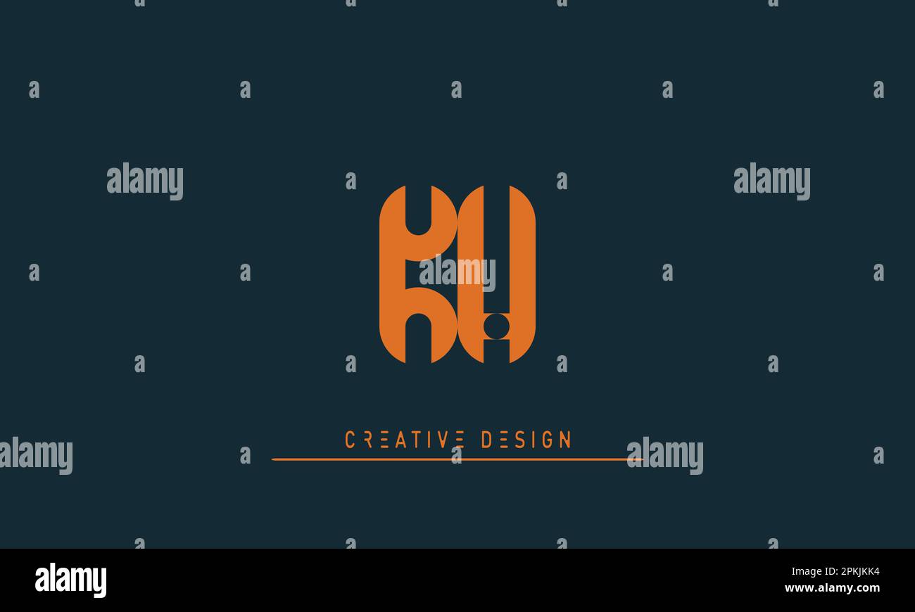 Alphabet letters Initials Monogram logo KH , HK Stock Vector Image ...