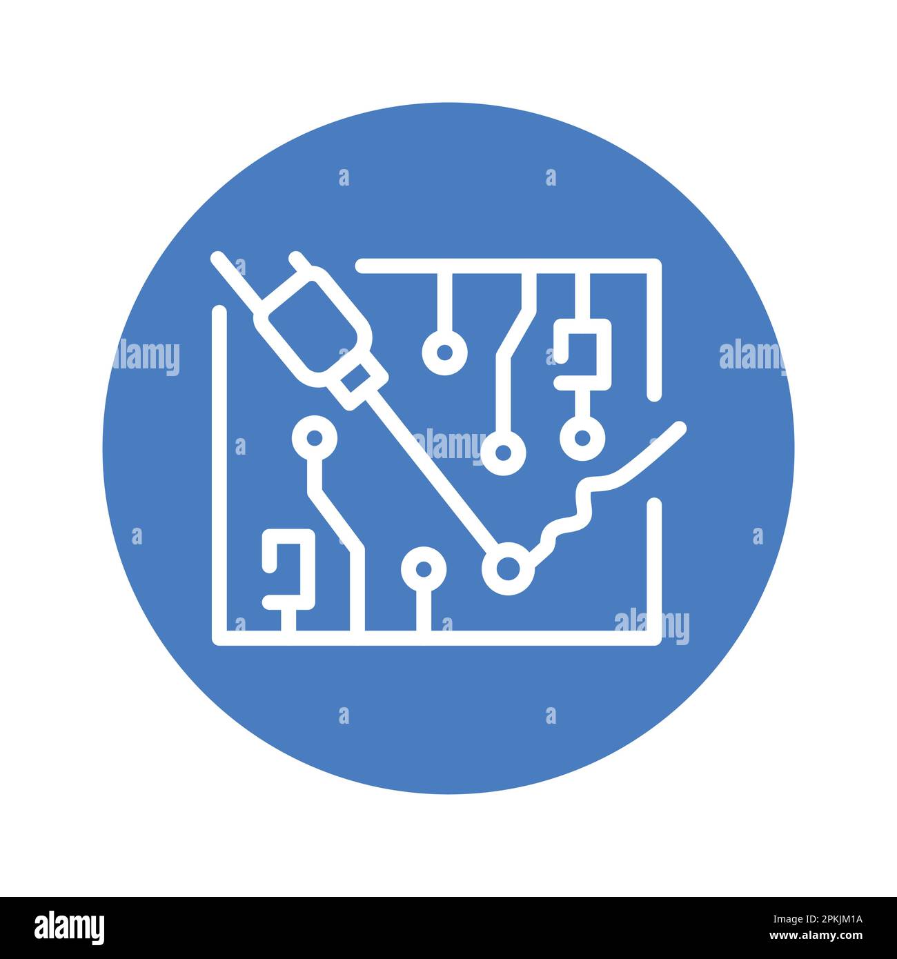Soldering olor line icon. Metal work. Pictogram for web page Stock ...