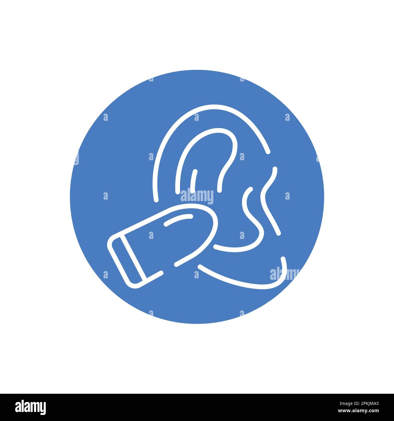 Ear plug black line icon. Face safety. Soundproof element Stock Vector ...