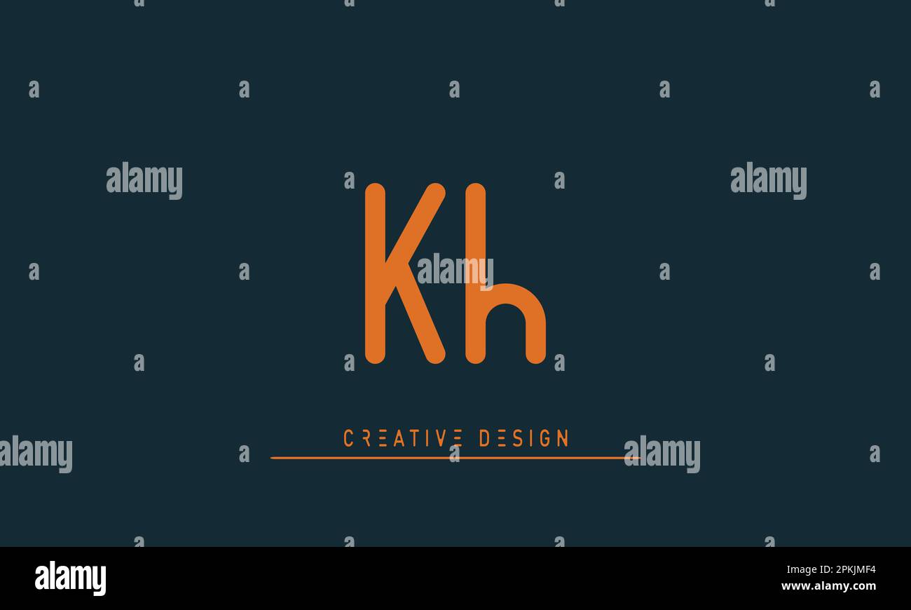 Alphabet letters Initials Monogram logo KH , HK Stock Vector Image & Art - Alamy