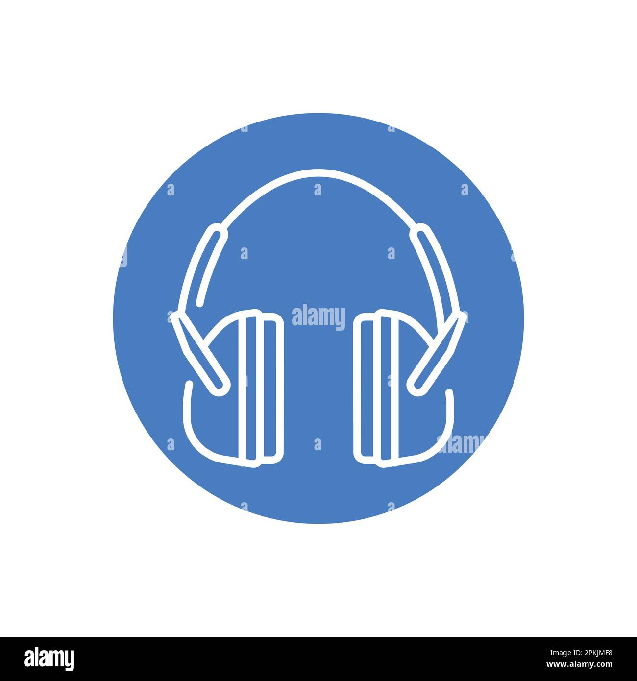 Noise protection headphones Stock Vector Images - Alamy