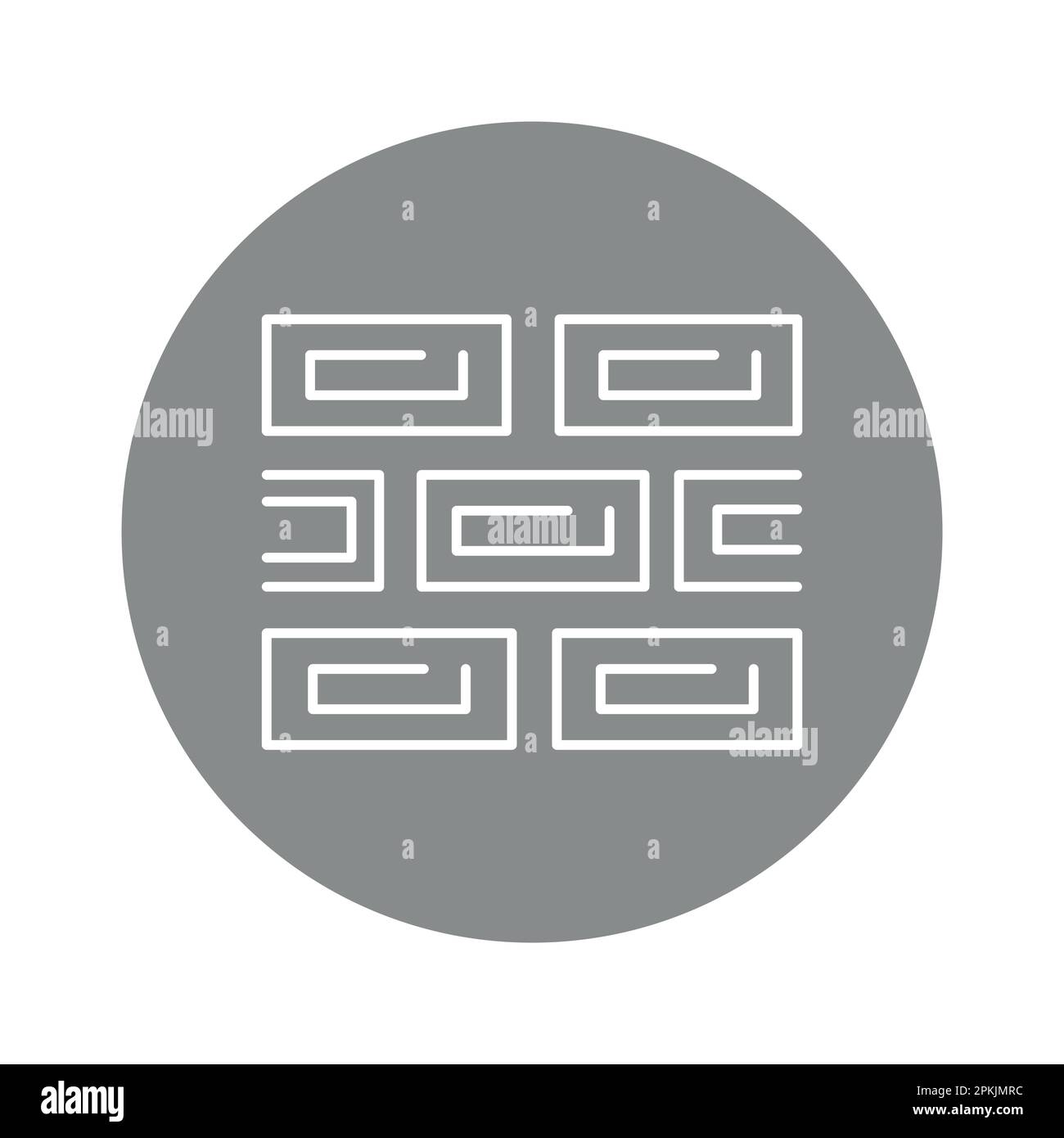 Sidewalk tile olor line icon. Road construction. Pictogram for web page ...