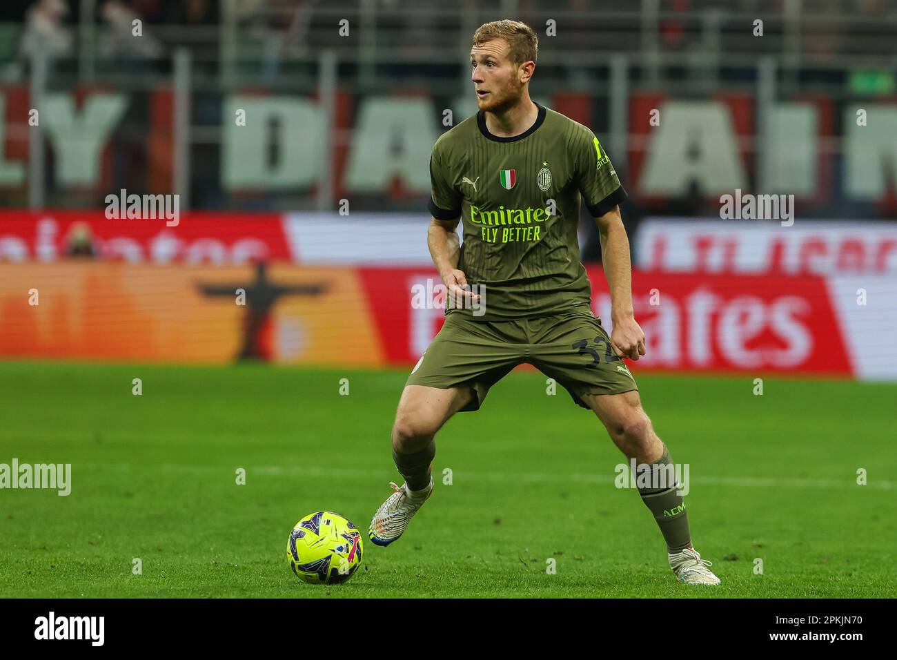 Tommaso Pobega of AC Milan in action during Serie A 2022/23 football ...