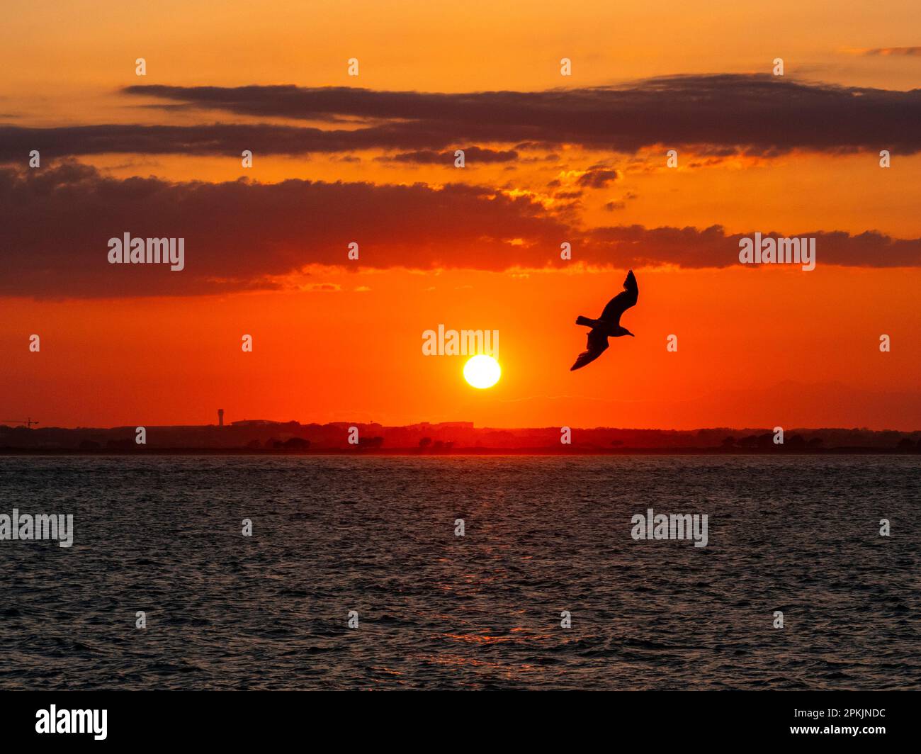 Sunset from Howth West Pier Stock Photo - Alamy