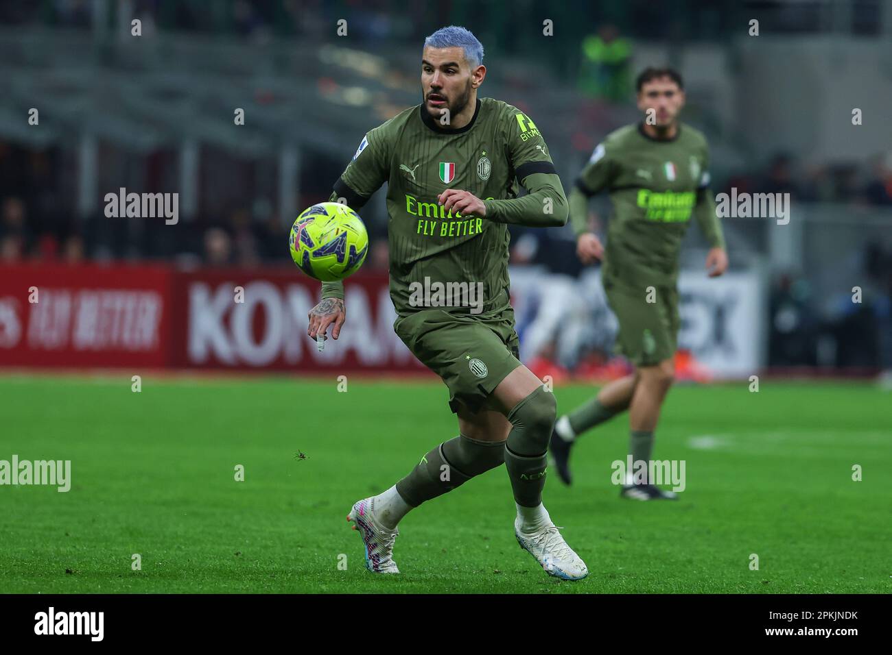 Milan, Italy. 07th Apr, 2023. Theo Hernandez of AC Milan in action ...