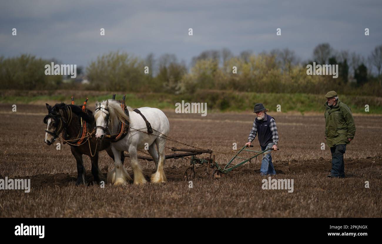 Godfrey Worrell (left) and Les Hanbridge taking part in the Ballylynan ...