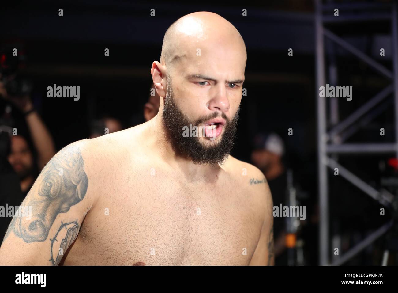 LAS VEGAS, NEVADA - APRIL 7: Bruno Cappelozza and Matheus Scheffel meet ...