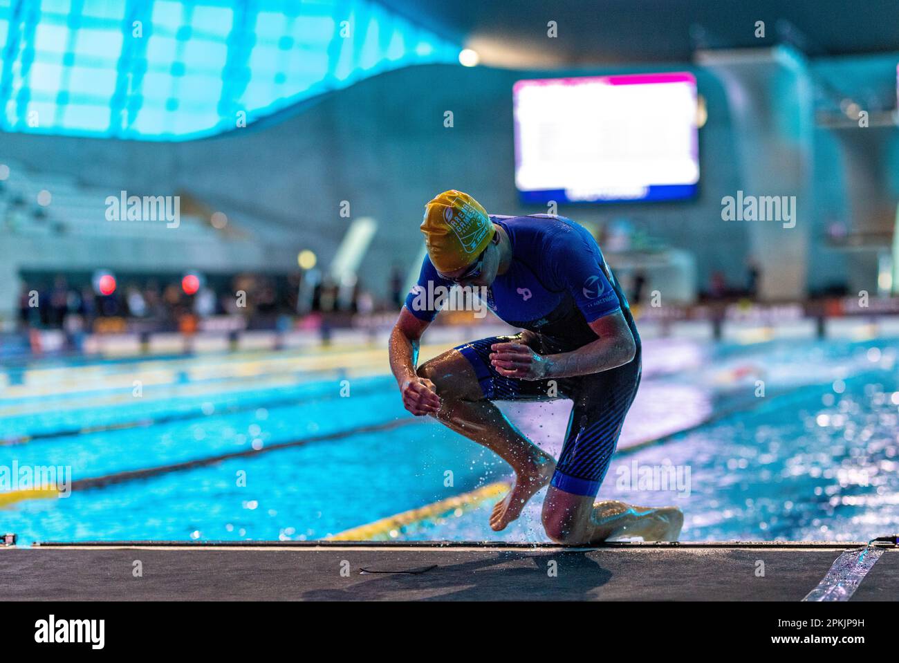 Hungary’s Marton Kropko in action during the Men’s repechage 1 during ...