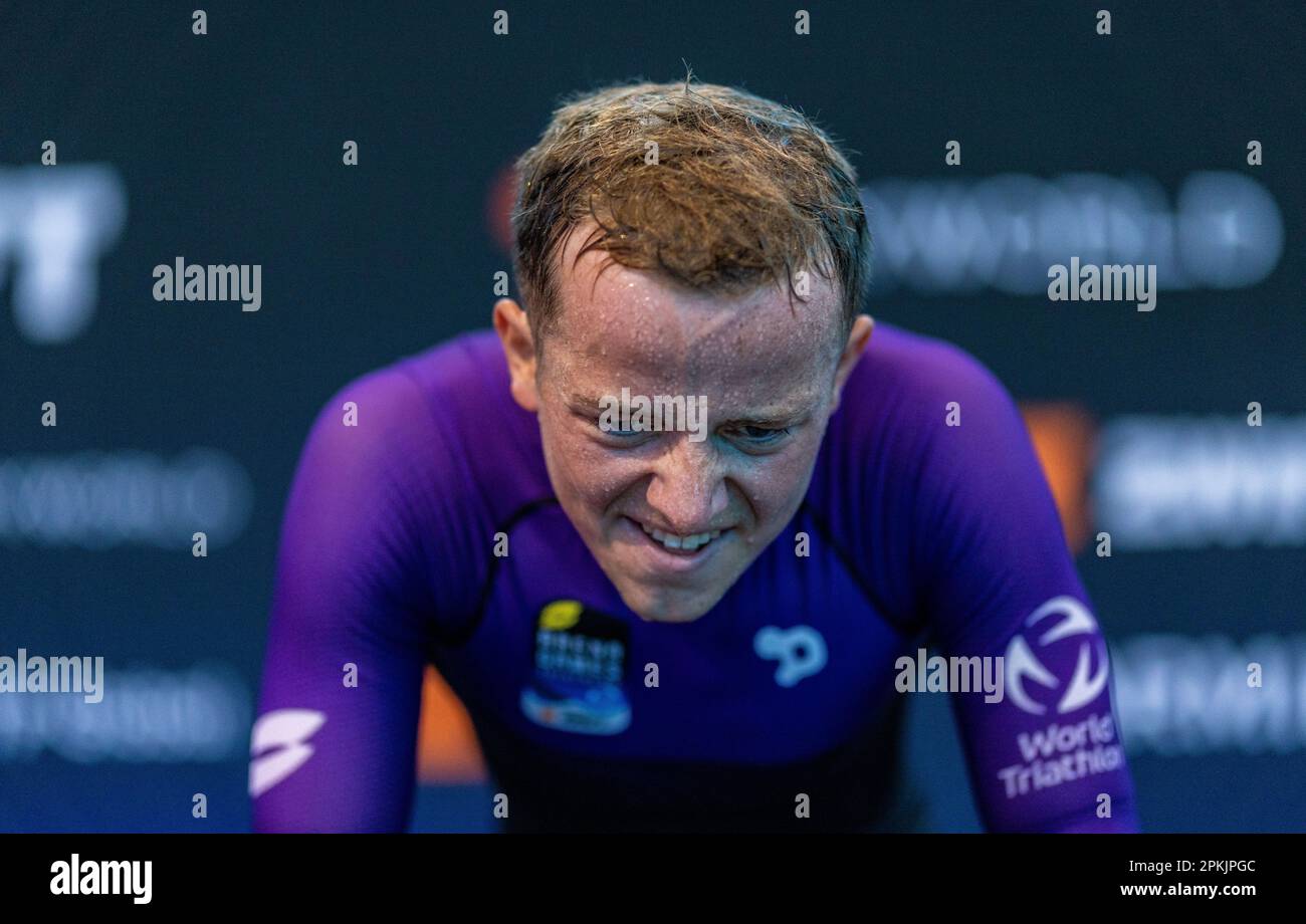 Great Britain’s Daniel Dixon in action during the Men’s repechage 1 ...
