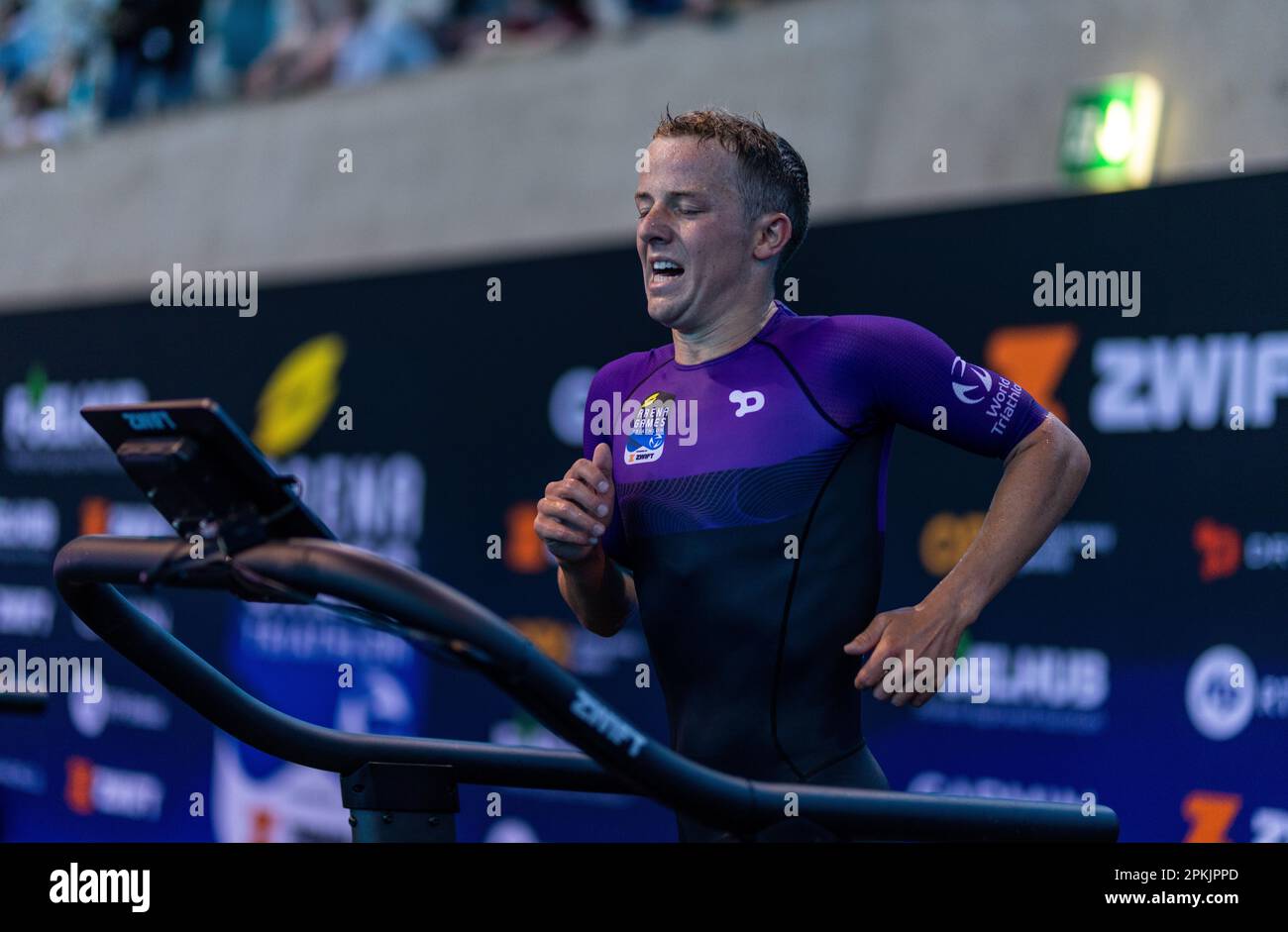 Great Britain’s Daniel Dixon in action during the Men’s repechage 1 ...