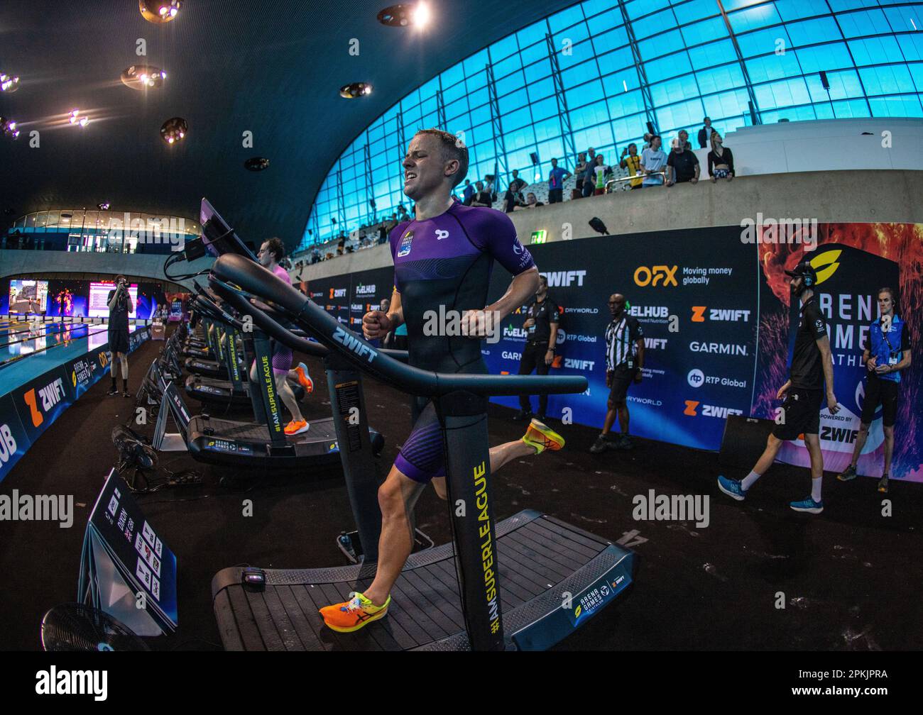 Great Britain’s Daniel Dixon in action during the Men’s repechage 1 ...