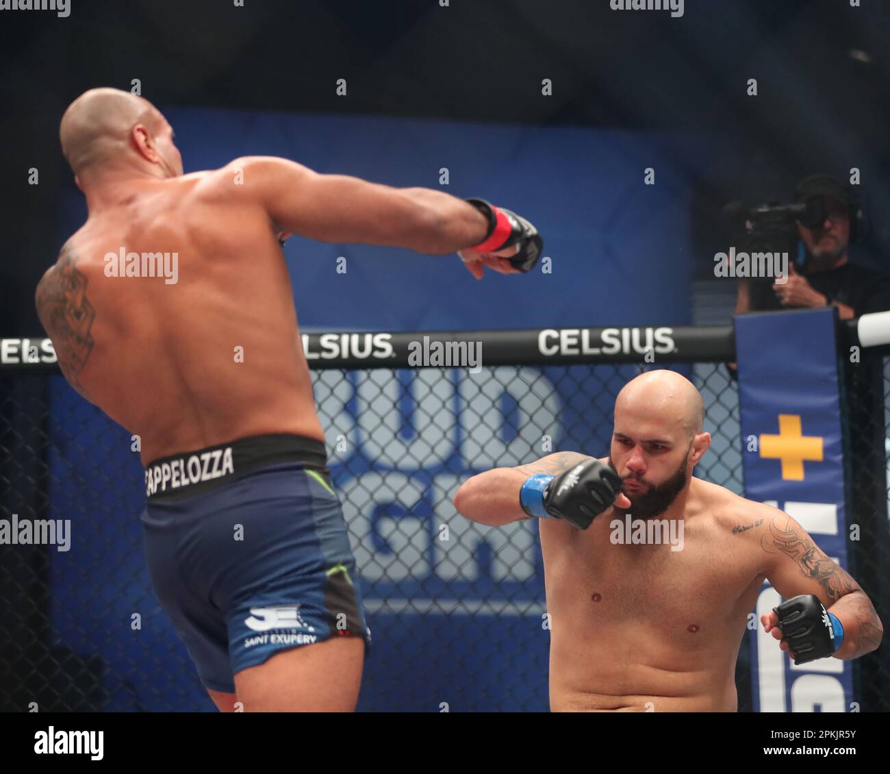 LAS VEGAS, NEVADA - APRIL 7: Bruno Cappelozza and Matheus Scheffel meet ...