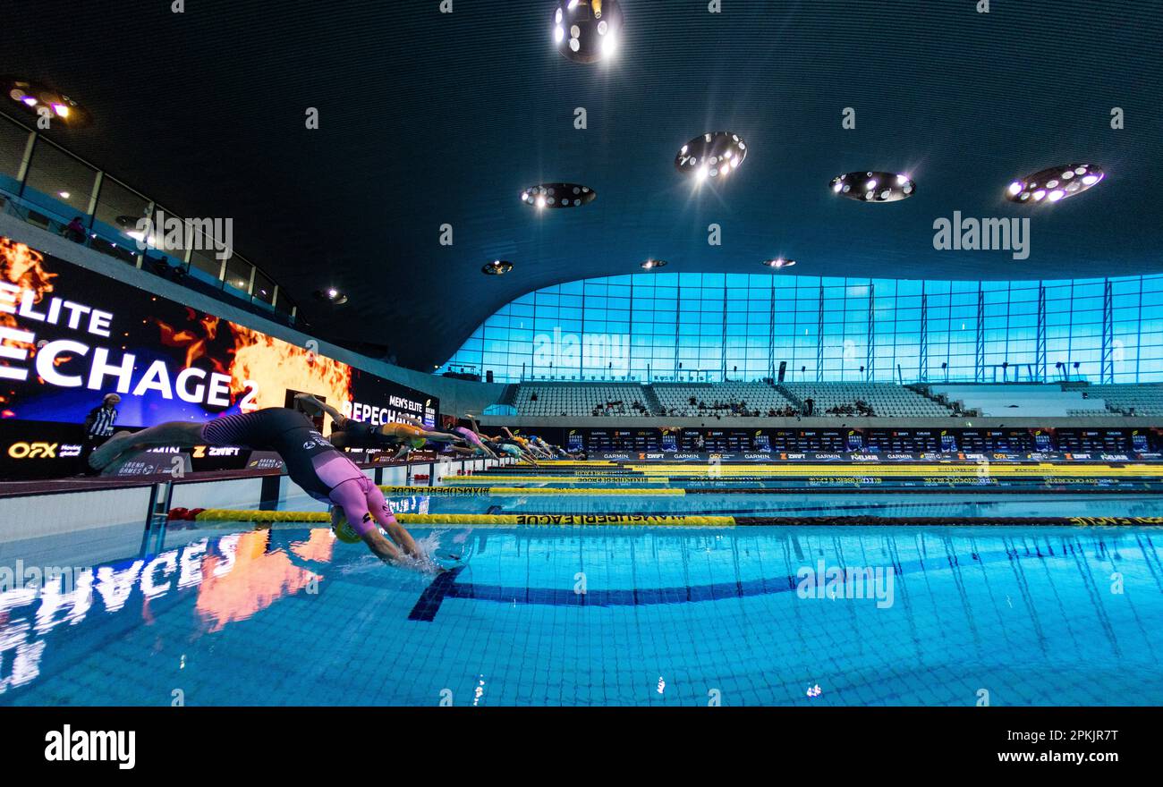 General view of the start of Men’s repechage 2 during the Arena Games ...