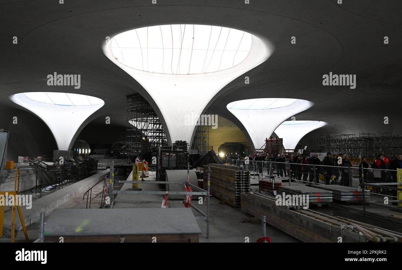 Stuttgart, Germany. 08th Apr, 2023. At the construction site of the new ...