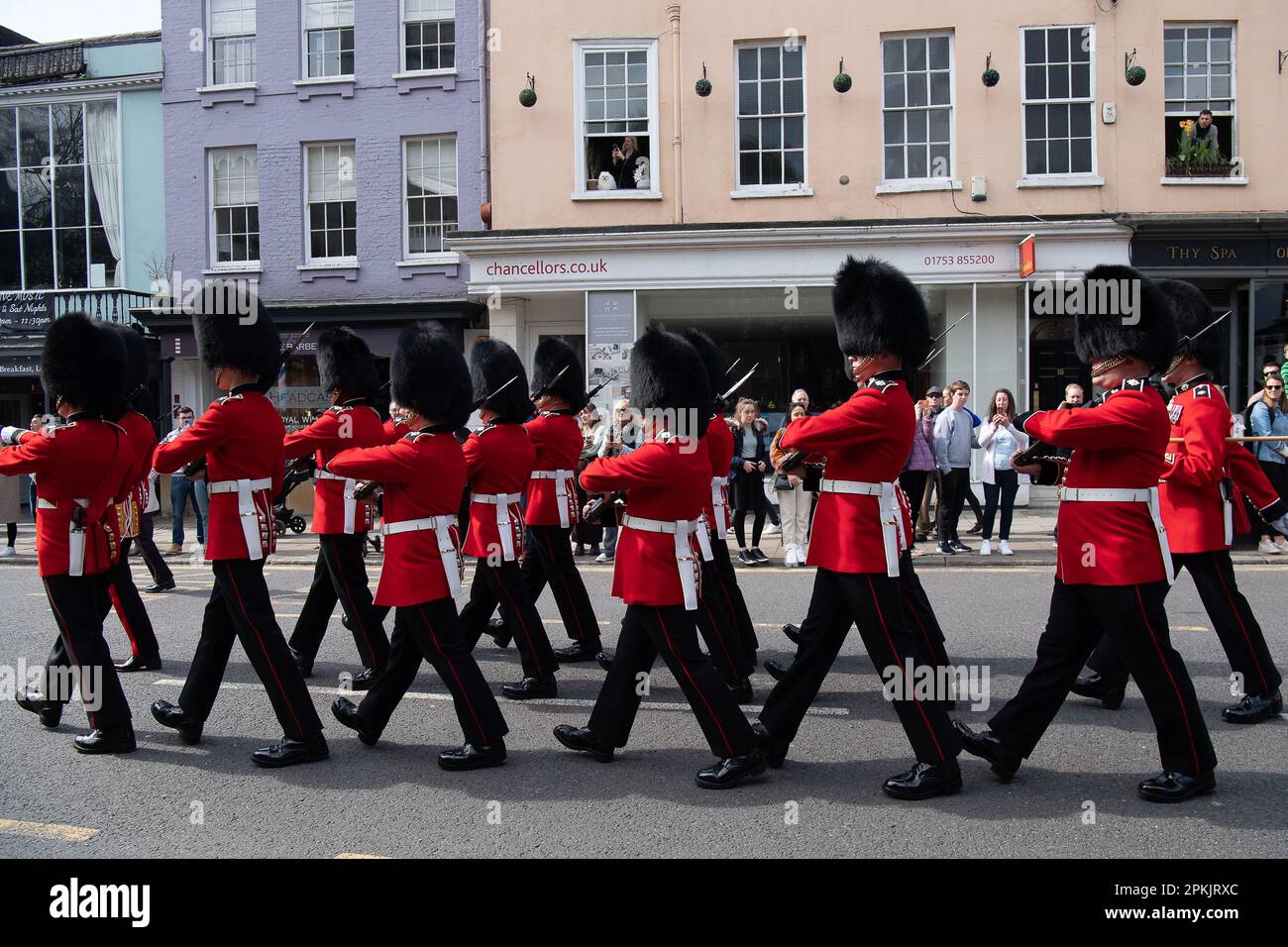 Windsor, Berkshire, UK. 8th April, 2023. It was a very busy day today in Windsor, Berkshire as ...