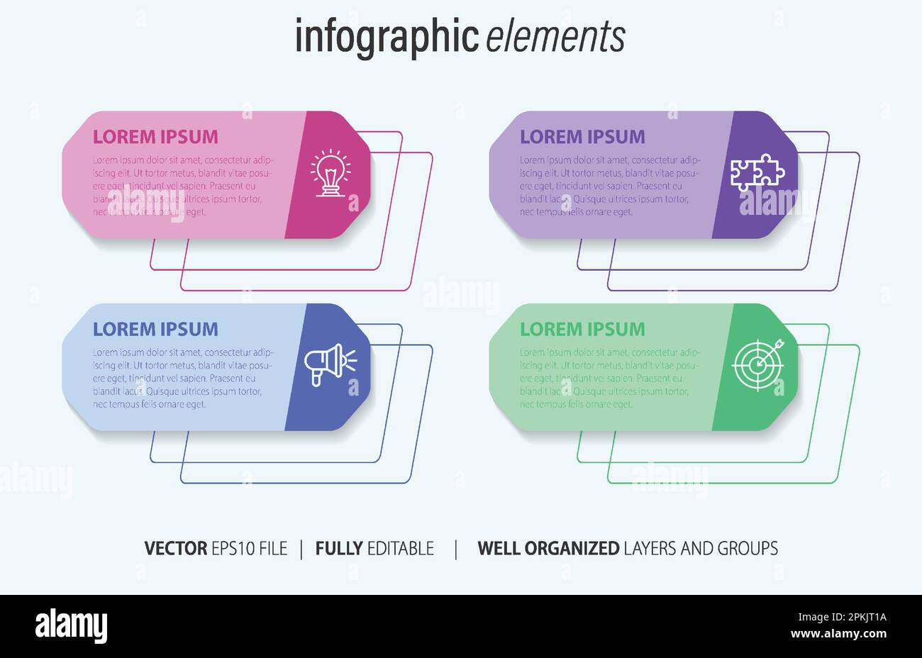 Business Infographic elements with modern design vector Stock Vector ...