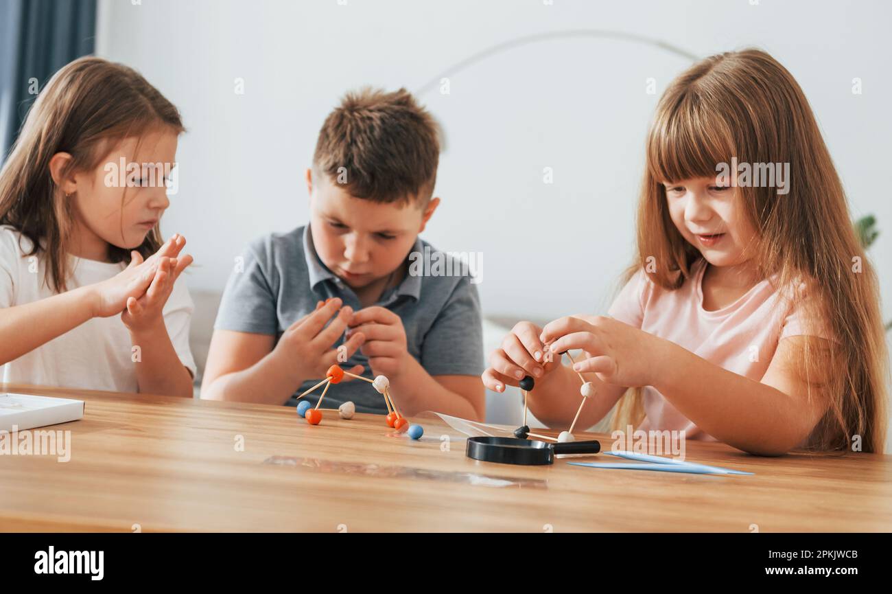 Three kids having fun hi-res stock photography and images - Alamy
