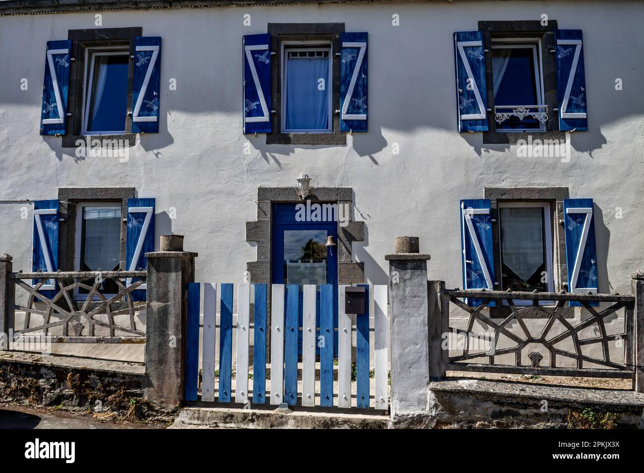 Picturesque Building Of Finistere Village Landevennec In Nature Park ...