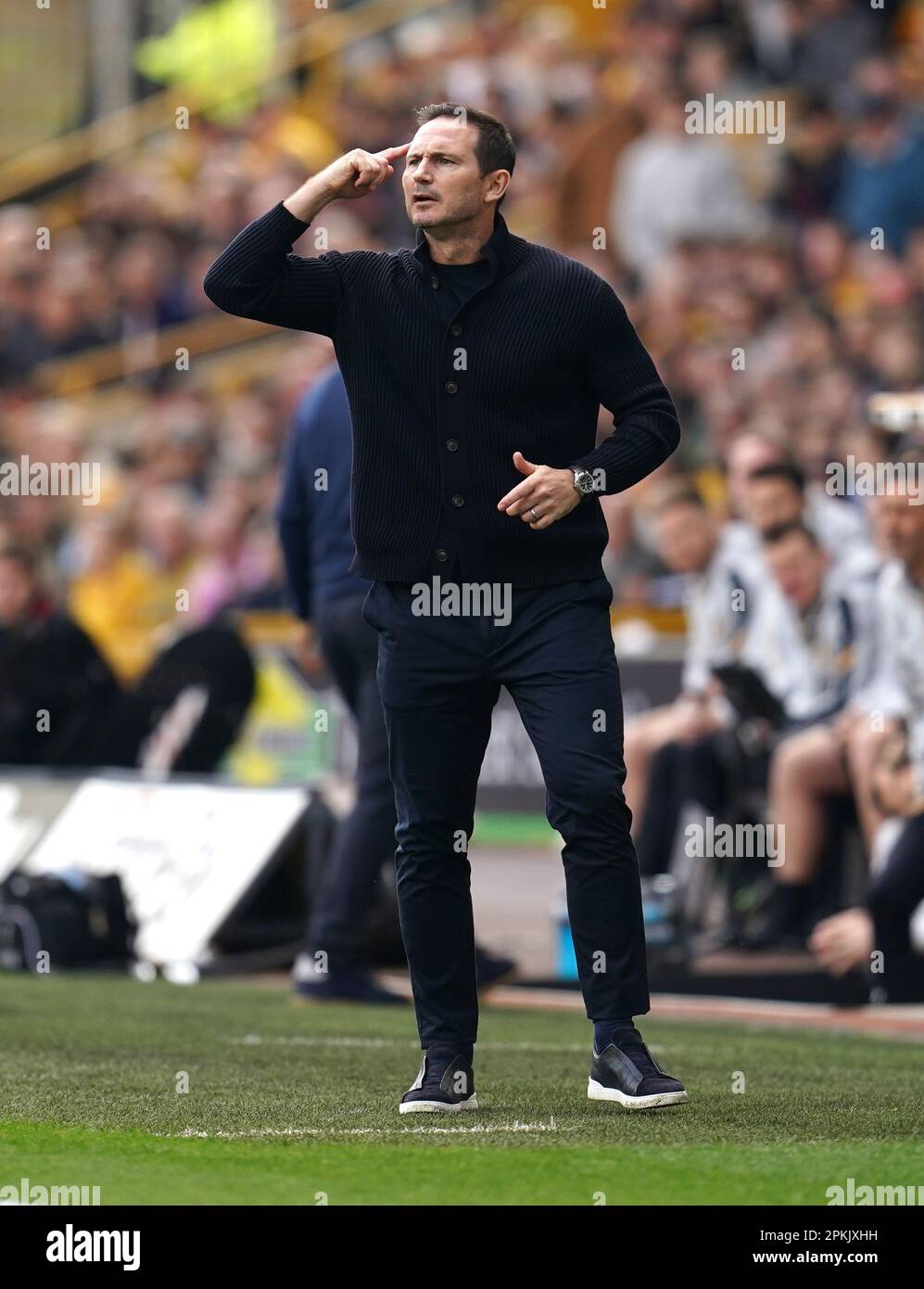 Chelsea interim manager Frank Lampard during the Premier League match ...