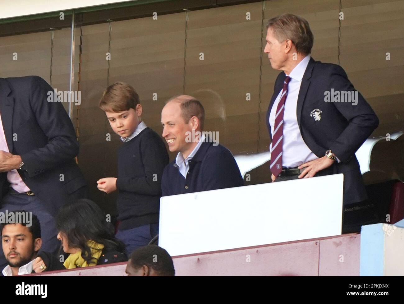 The Prince of Wales with Prince George of Wales and Aston Villa chief ...
