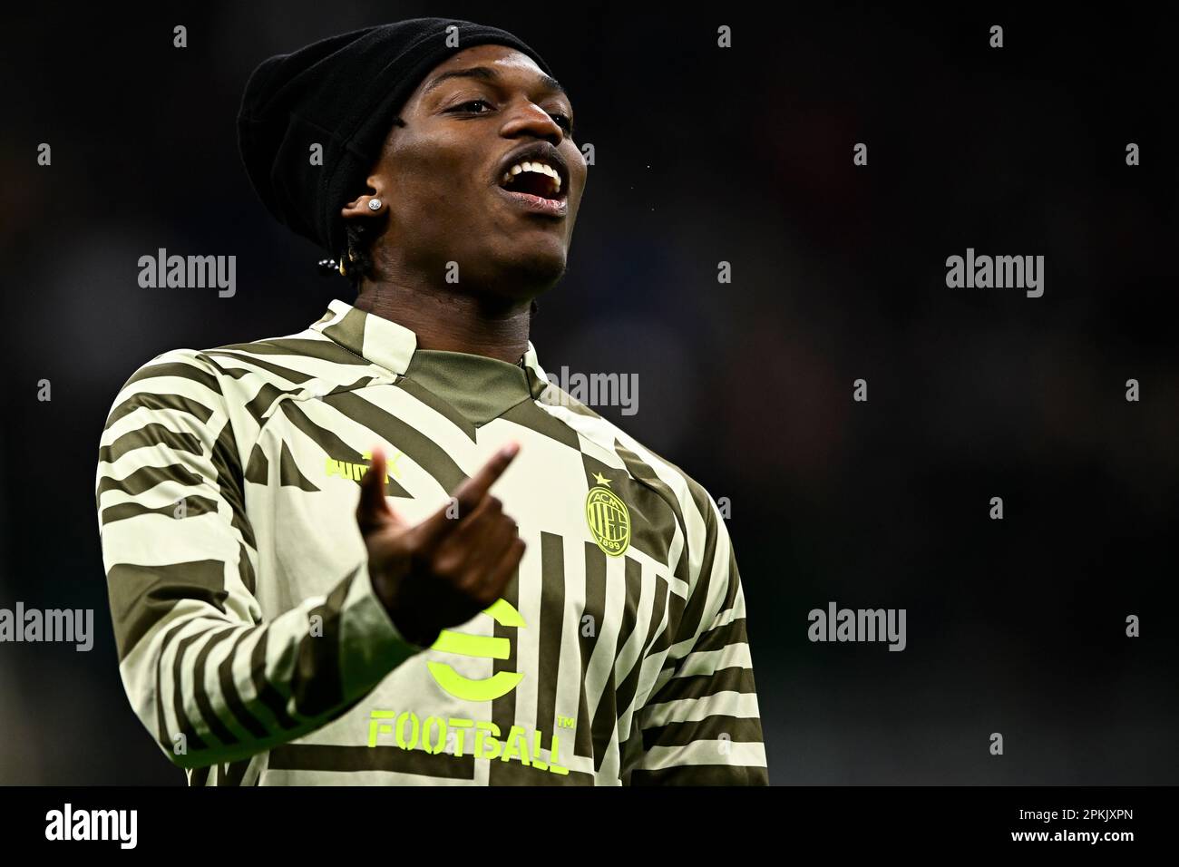 Rafael leao of ac milan smiles hi-res stock photography and images - Alamy