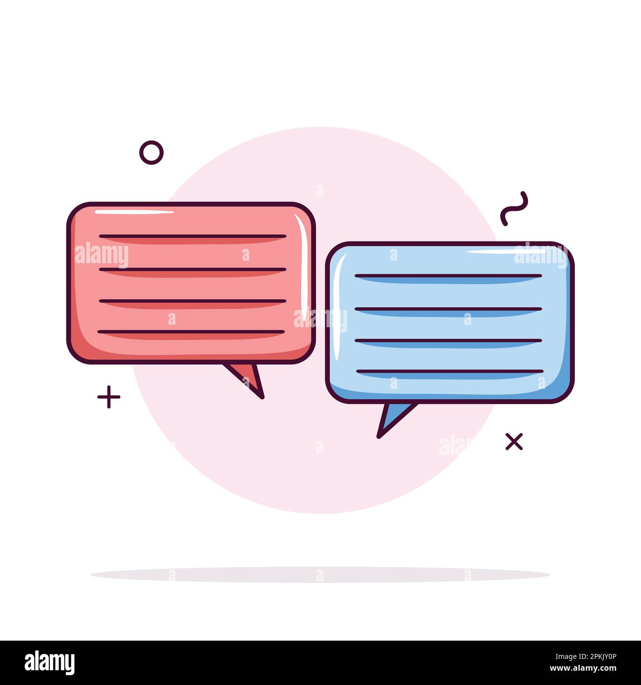 Connect conversation Stock Vector Images - Alamy