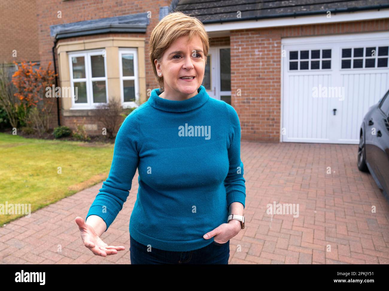 Former leader of the Scottish National Party (SNP) Nicola Sturgeon ...