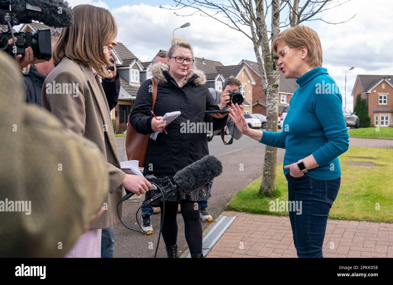 Former leader of the Scottish National Party (SNP) Nicola Sturgeon ...