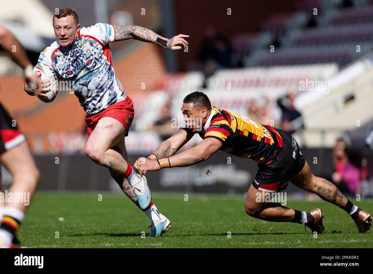 Leigh Leopards Josh Charnley in action during the Super League match at ...