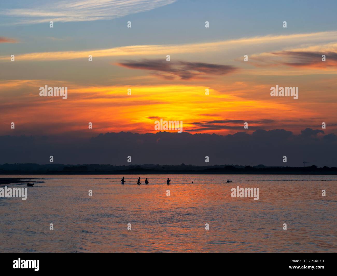 May evening sunset at Burrow Beach Stock Photo - Alamy