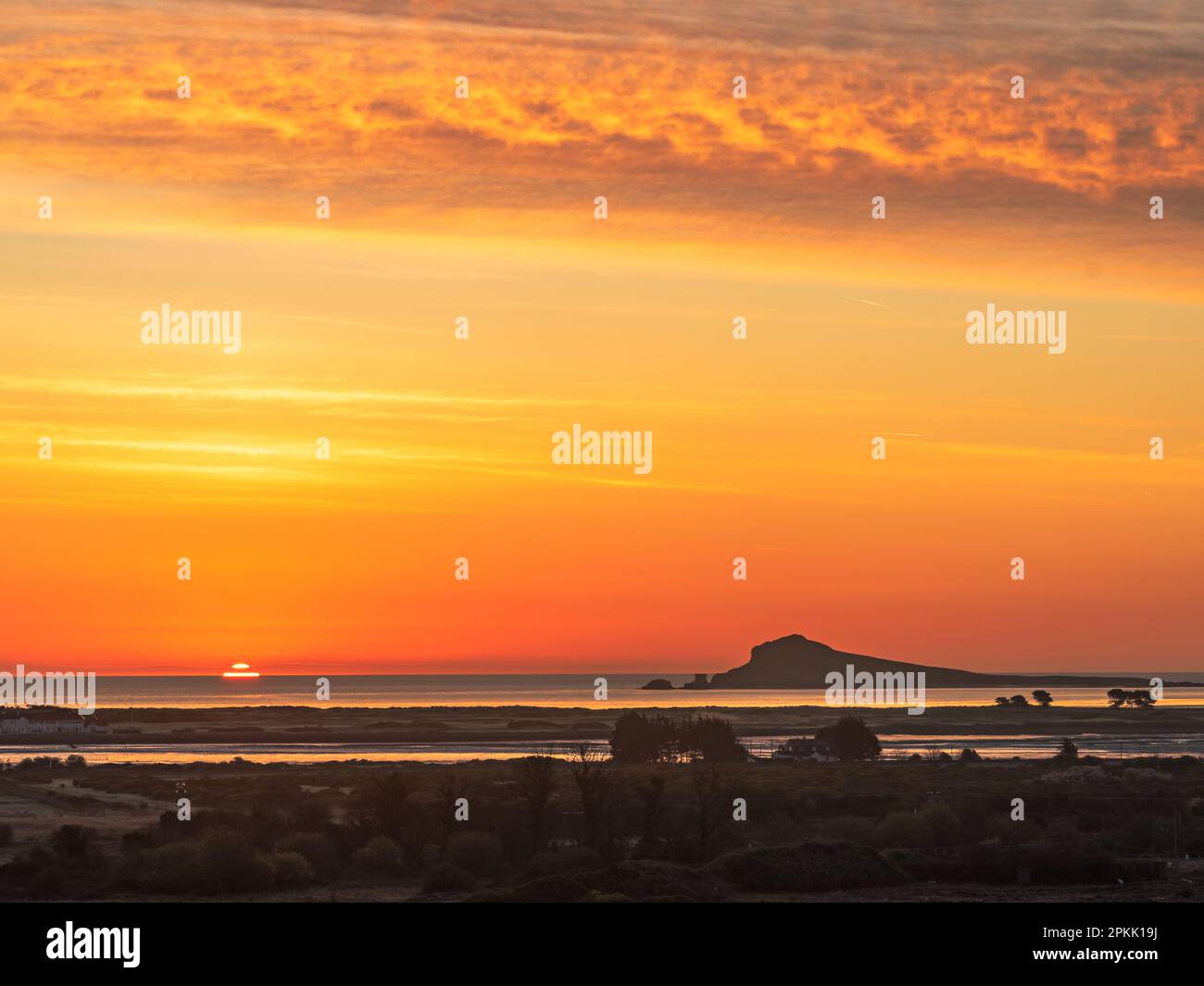 Sunrise over the Irish Sea from Clongriffin Stock Photo - Alamy