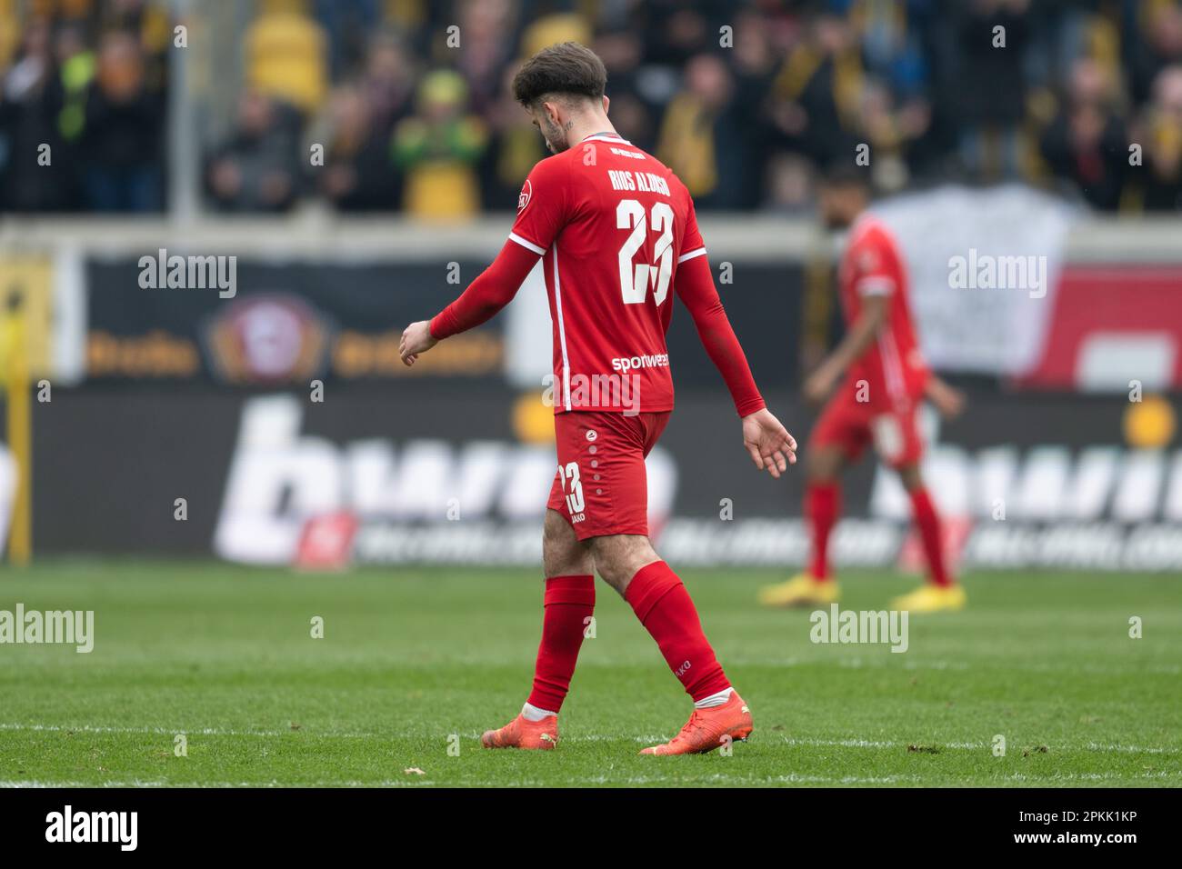 Dresden, Germany. 08th Apr, 2023. Soccer: 3rd league, Dynamo Dresden ...