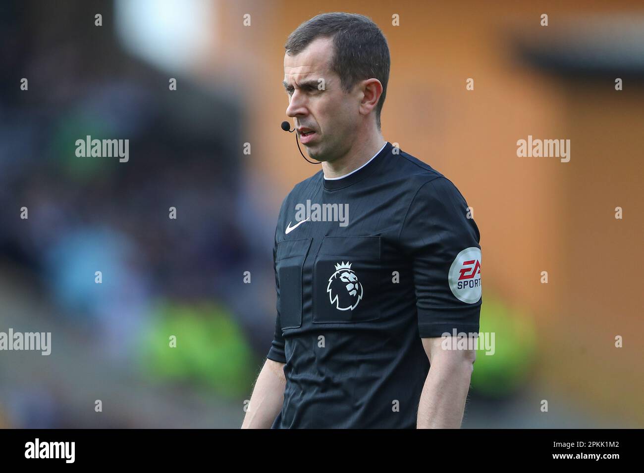 Referee Peter Bankes during the Premier League match Wolverhampton ...