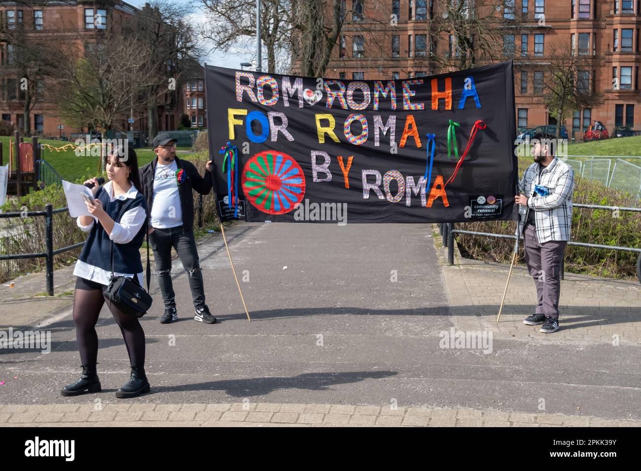 Glasgow, Scotland, UK. 8th April, 2023: The annual International Roma ...