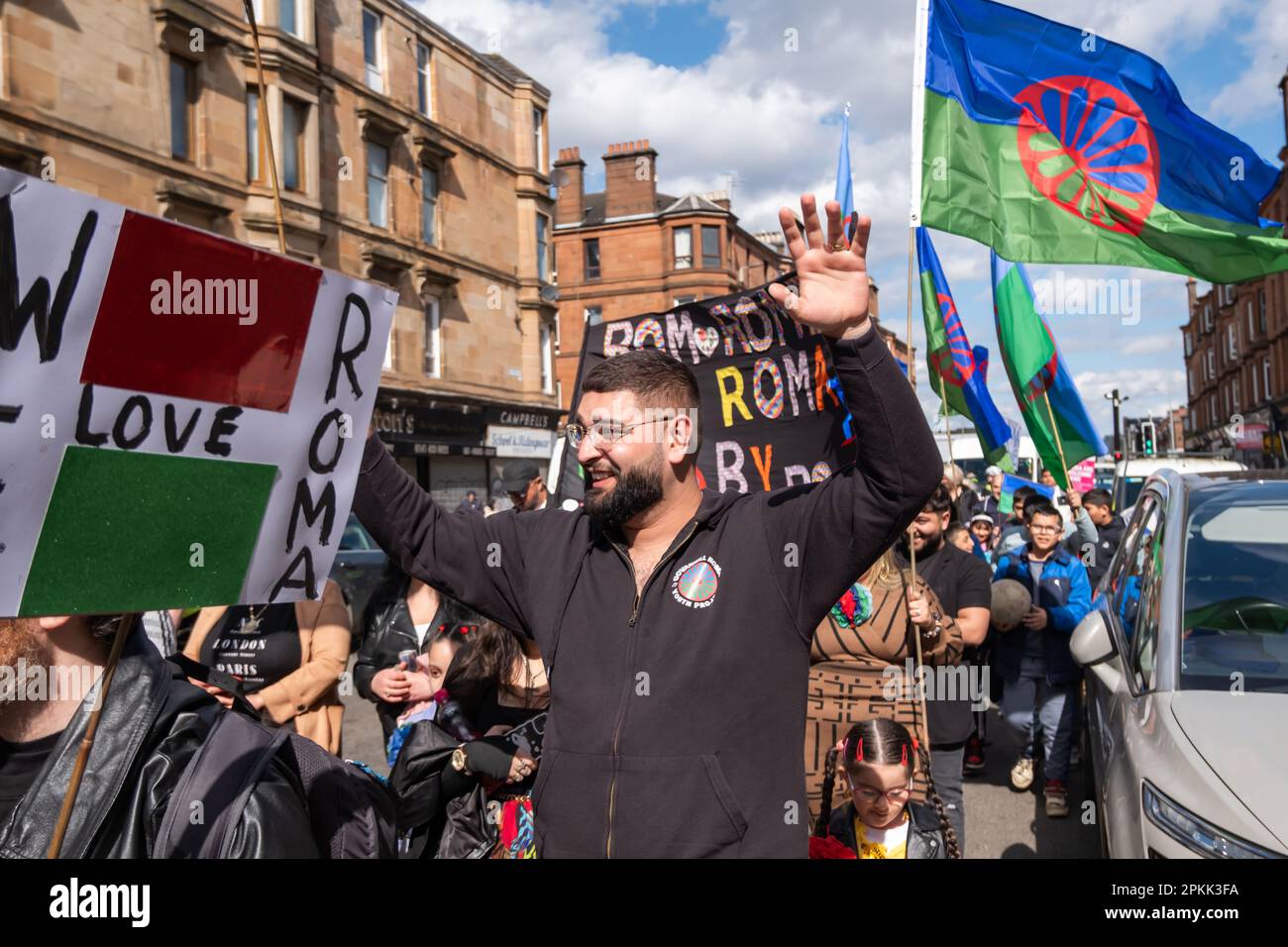 Glasgow, Scotland, UK. 8th April, 2023: The annual International Roma ...