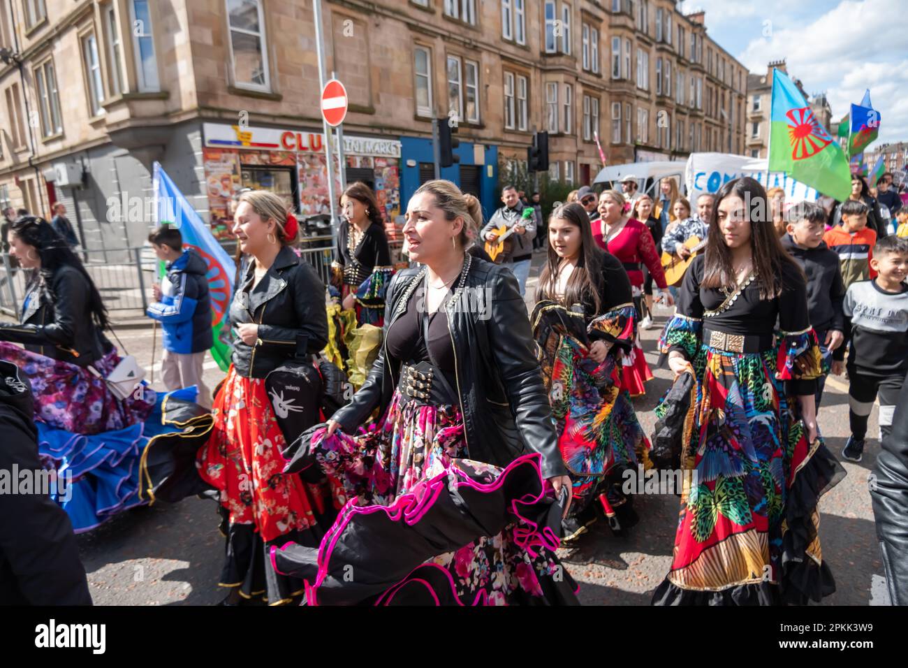 Glasgow, Scotland, UK. 8th April, 2023: The annual International Roma ...