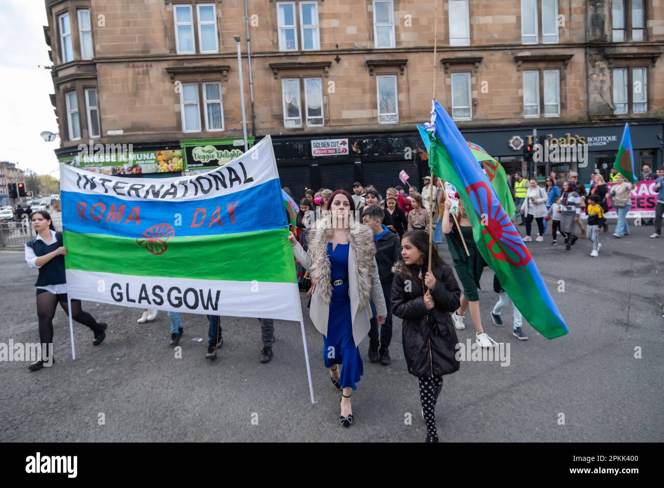Glasgow, Scotland, UK. 8th April, 2023: The annual International Roma ...