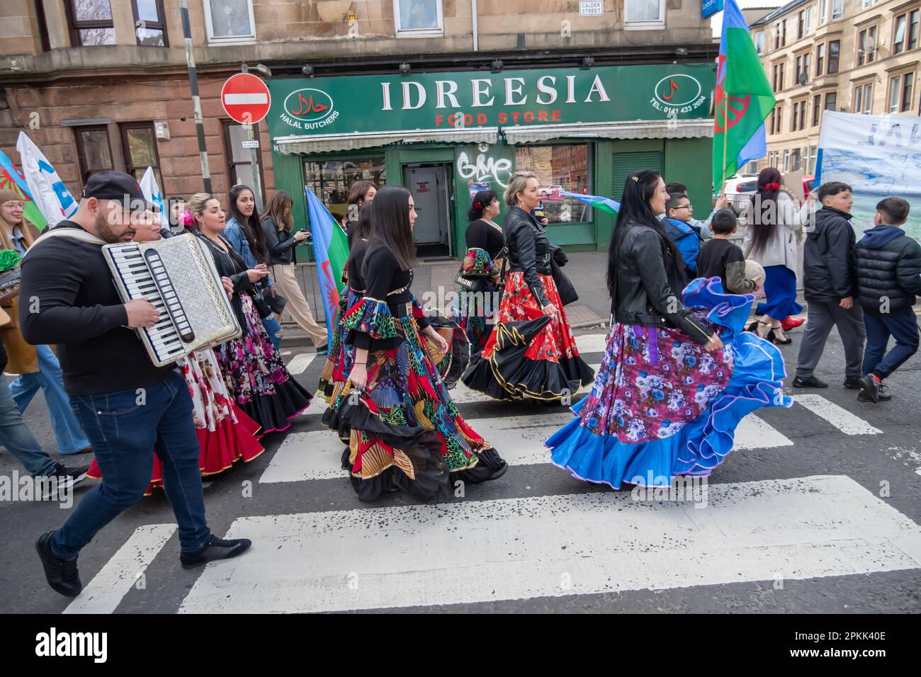 Glasgow, Scotland, UK. 8th April, 2023: The annual International Roma ...