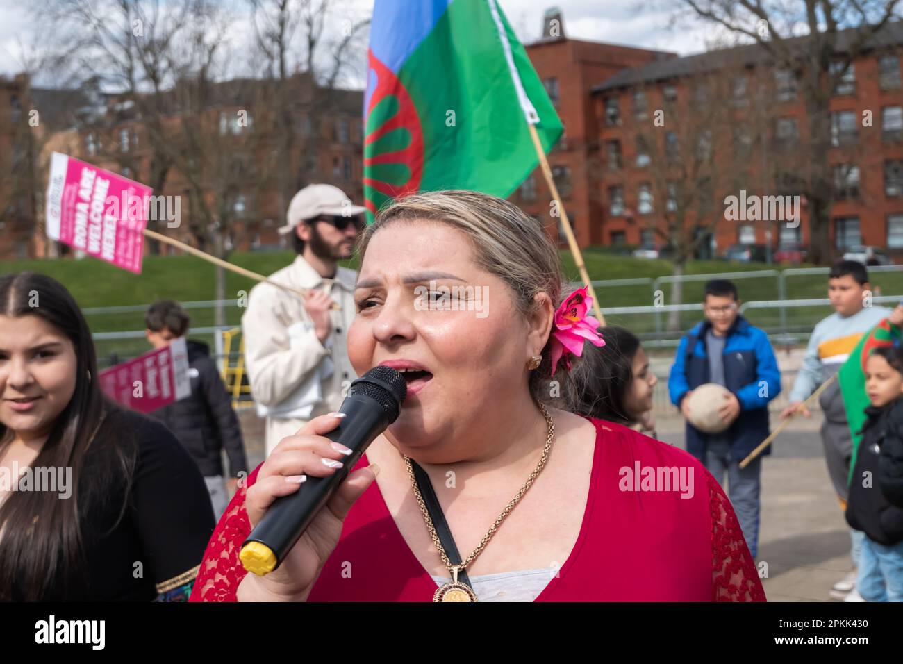 Glasgow, Scotland, UK. 8th April, 2023: The annual International Roma ...