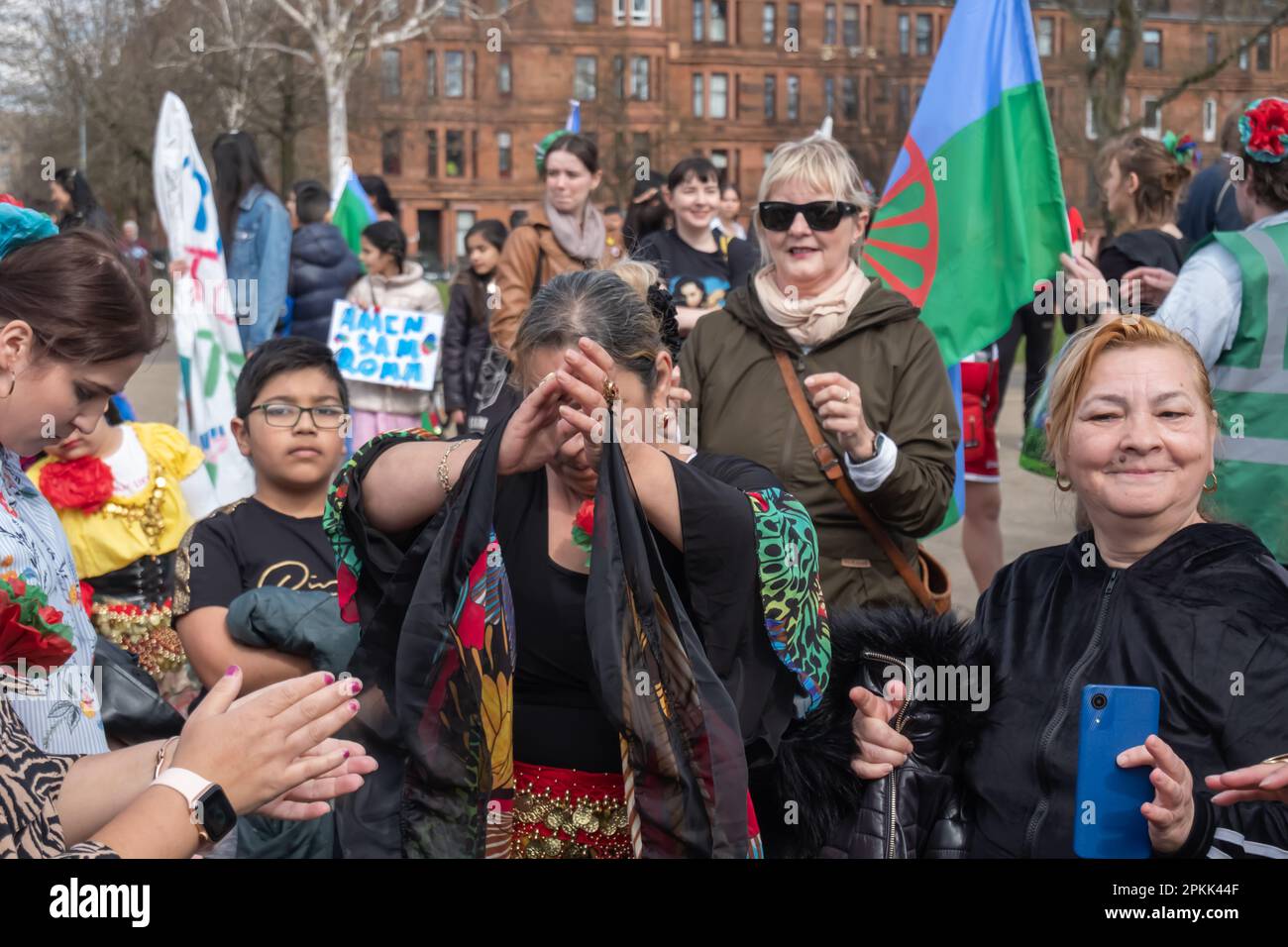 Glasgow, Scotland, UK. 8th April, 2023: The annual International Roma ...